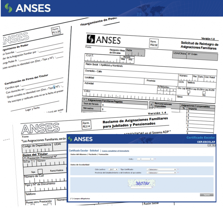 Anses FORMULARIOS: Listado de formularios para descargar Anses